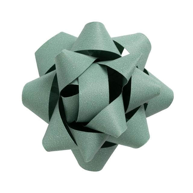 Sainsbury s Green Large Recyclable Paper Present Gift Wrap Bow