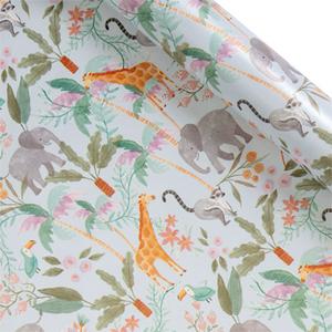 Sainsbury s Jungle Animal Baby Birthday Gift Wrap Wrapping Paper 3m Sainsbury s