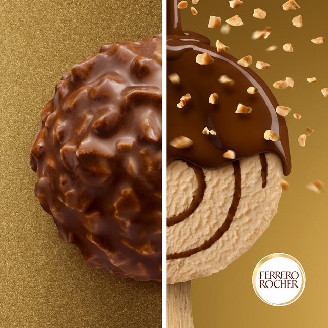Ferrero Rocher Classic Milk Chocolate Hazelnut Ice Cream Sticks Multipack 4x50g Sainsbury s
