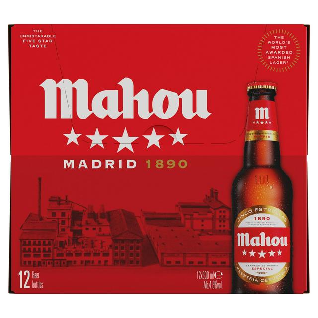 Mahou Beer Logo Mahou 5 Estrellas Special Beer 6 Units / 330 Ml | Beer